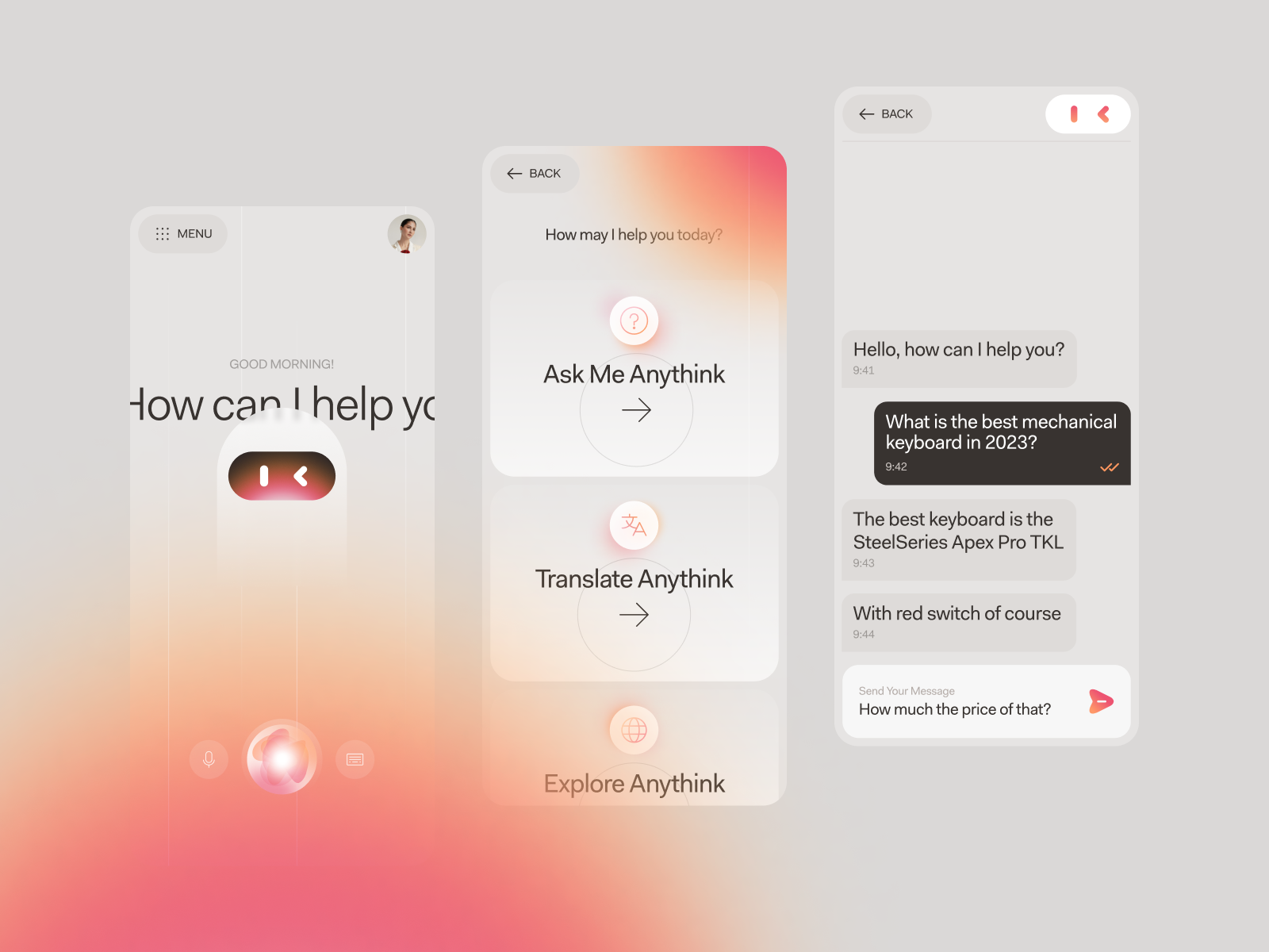 Anythink | AI Chat Bot App by Chandra Mudha Mahendra for VanguardCX on Dribbble