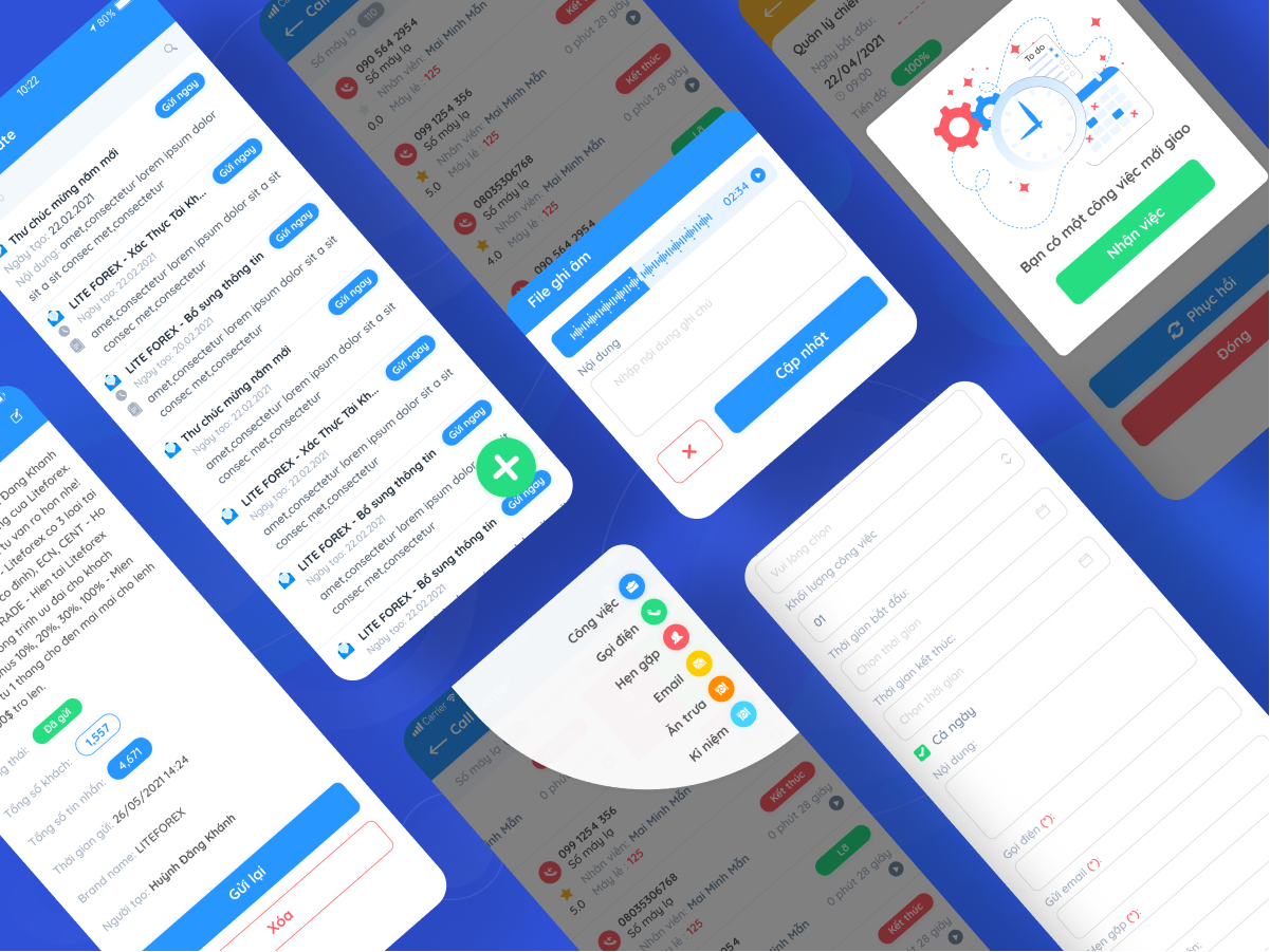 CRM Mobile App by Tuyen Alice on Dribbble