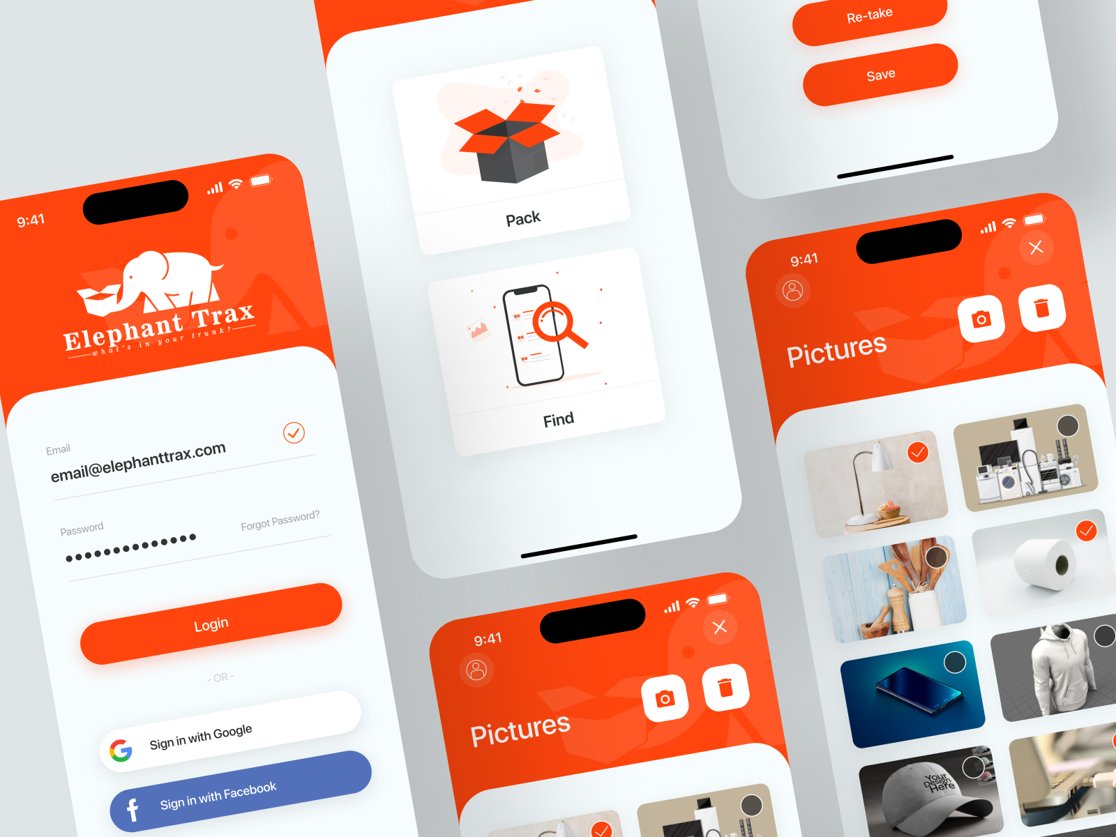 Parcel App Design by uixdesignacademy on Dribbble