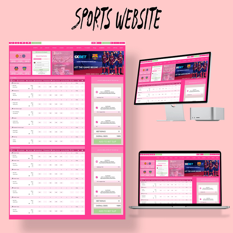 Ui Design of A Sports Website by Mojaffor Hossain Sahil on Dribbble