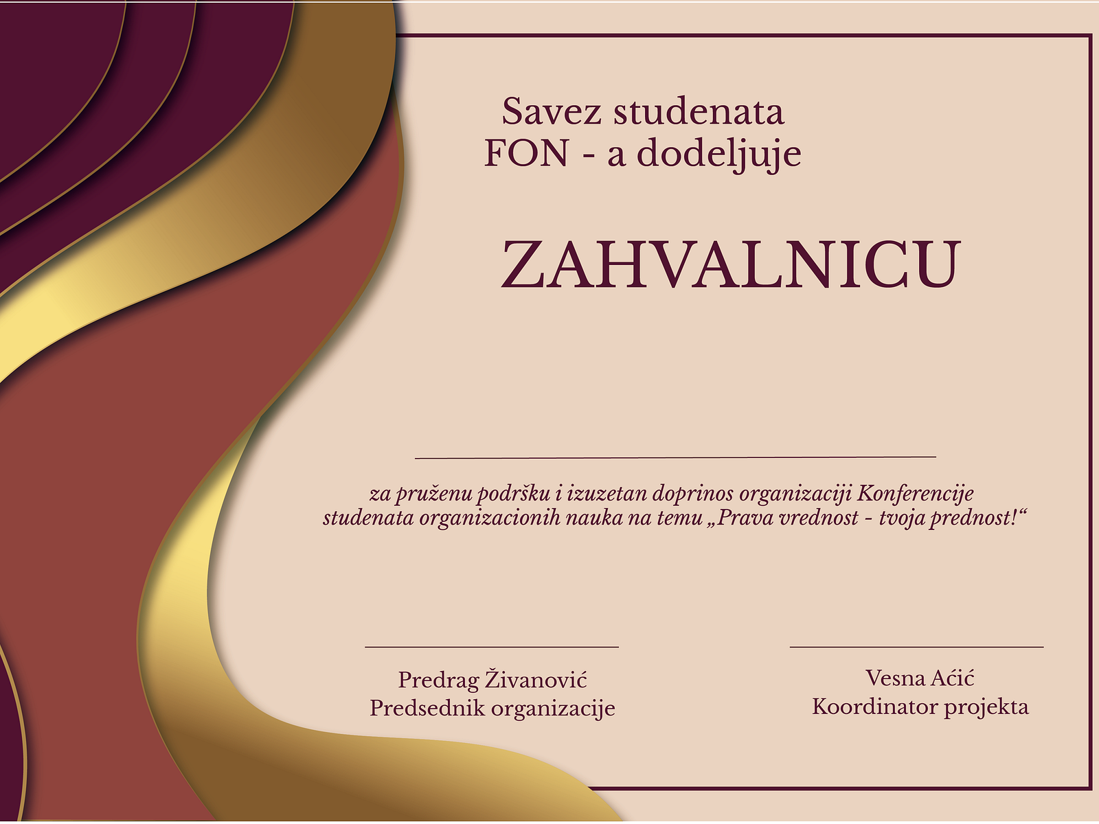 Zahvalnica by Anastasija on Dribbble