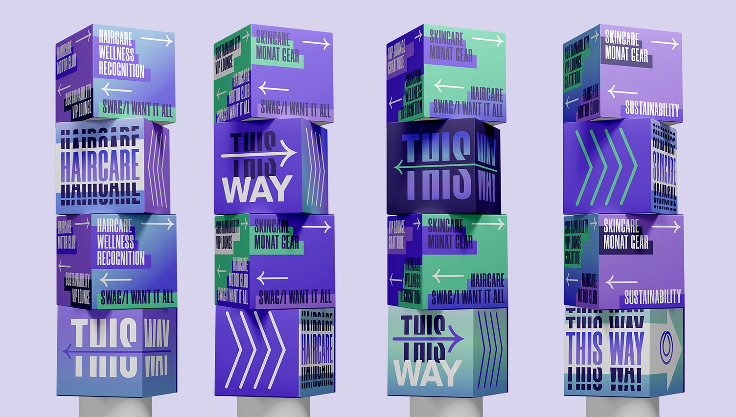 Wayfinding signs | Event Branding | MONAT Global by Gabriela Yanez on ...