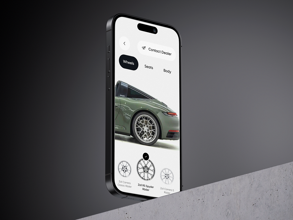 Porsche 911 Targa 4S Configurator App by RonDesignLab ⭐️ on Dribbble