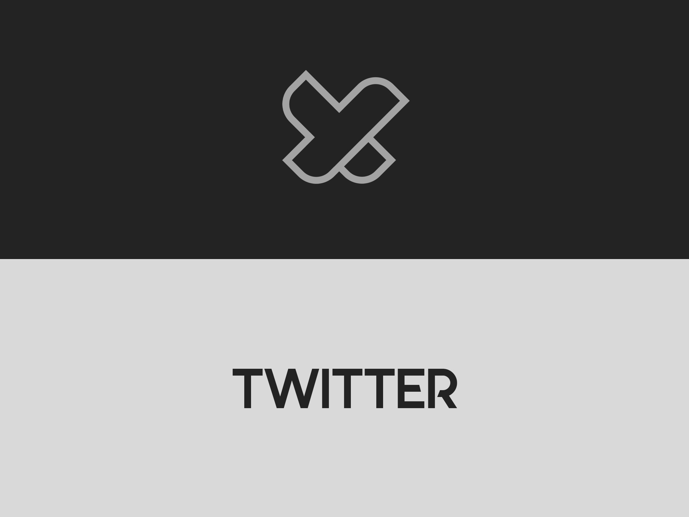Twitter Gray Logo