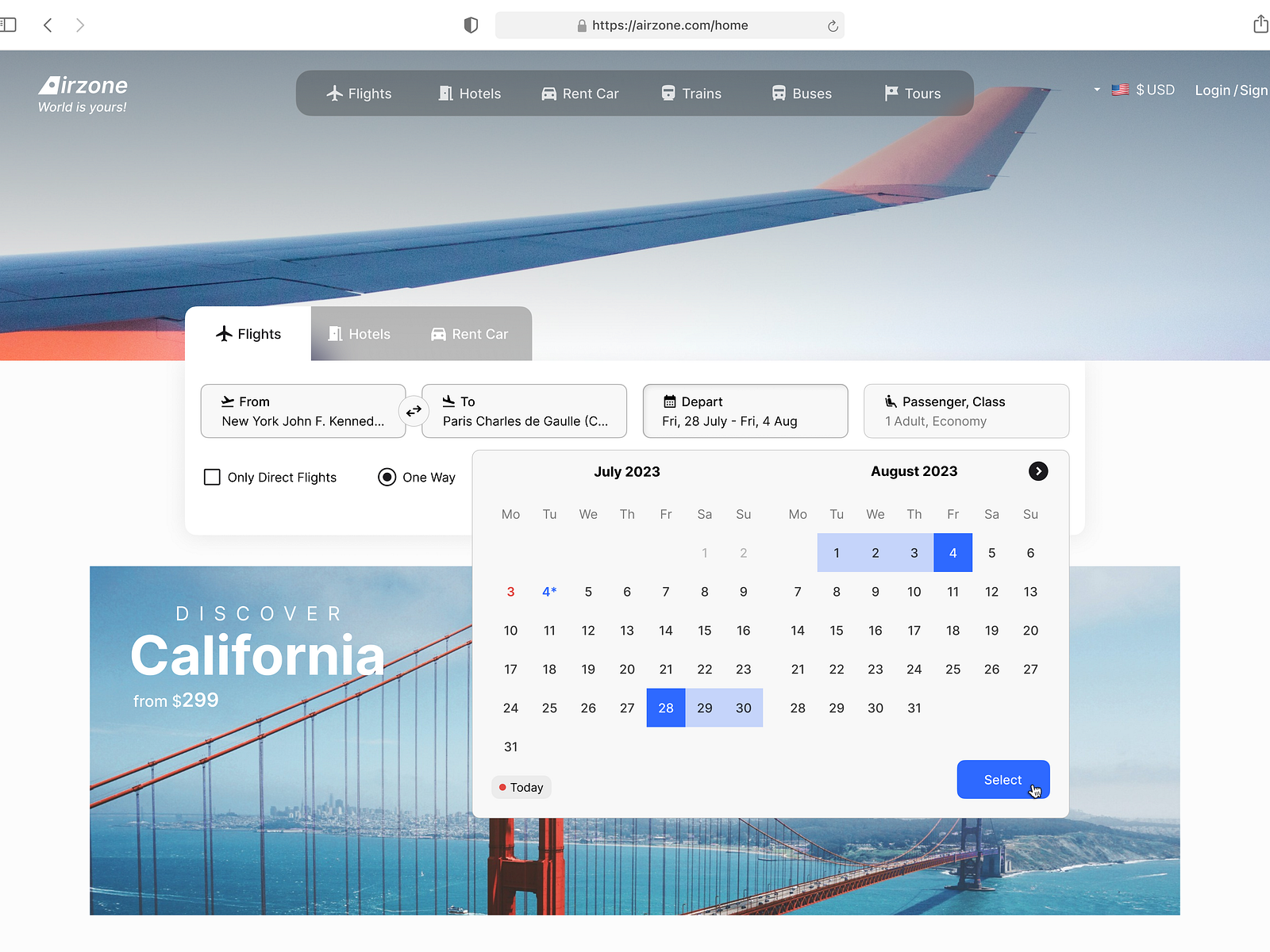 Flight Booking Web Services Desktop by Oğuzhan Demirkol on Dribbble
