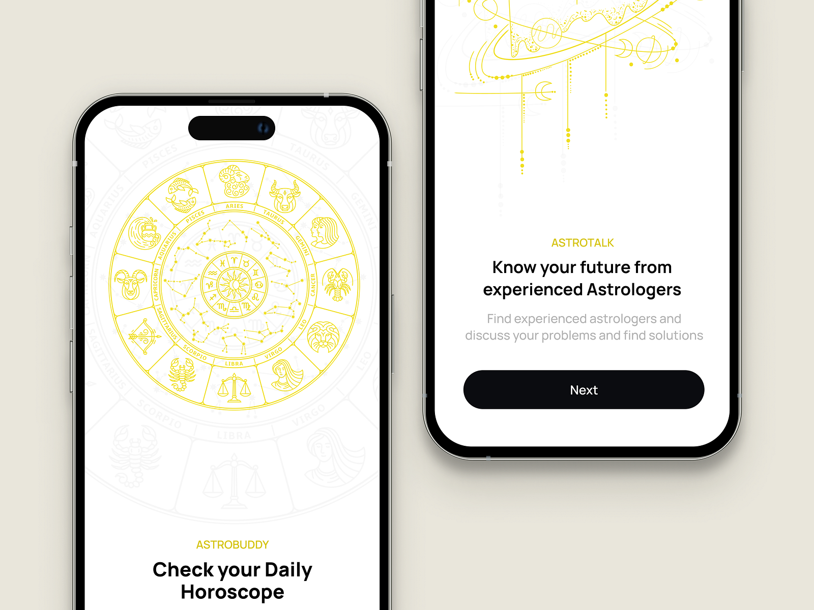 Astrology App UI by Tanmay Vatsa on Dribbble