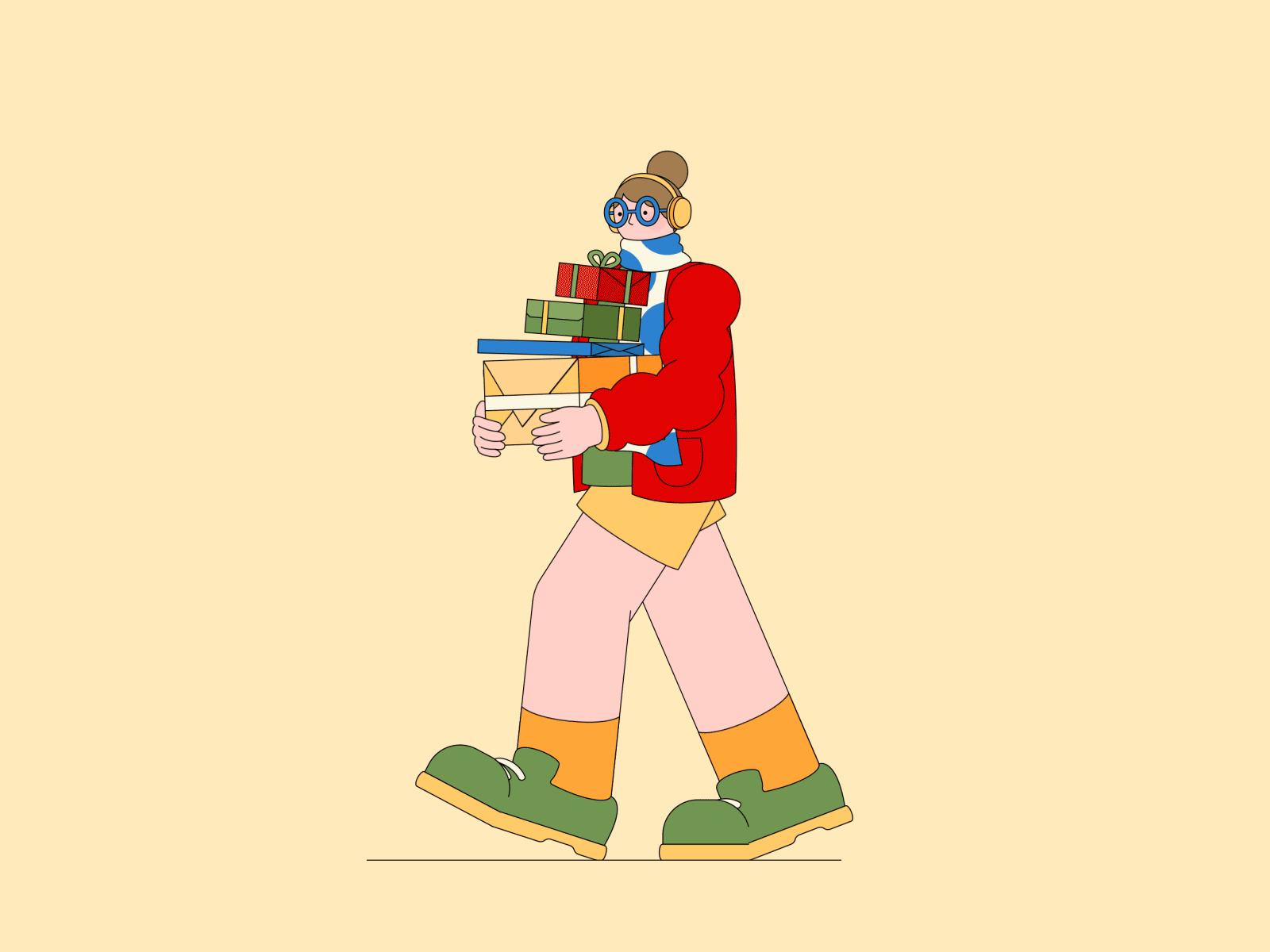 Walking (motion GIF) by Kelly Kwok on Dribbble