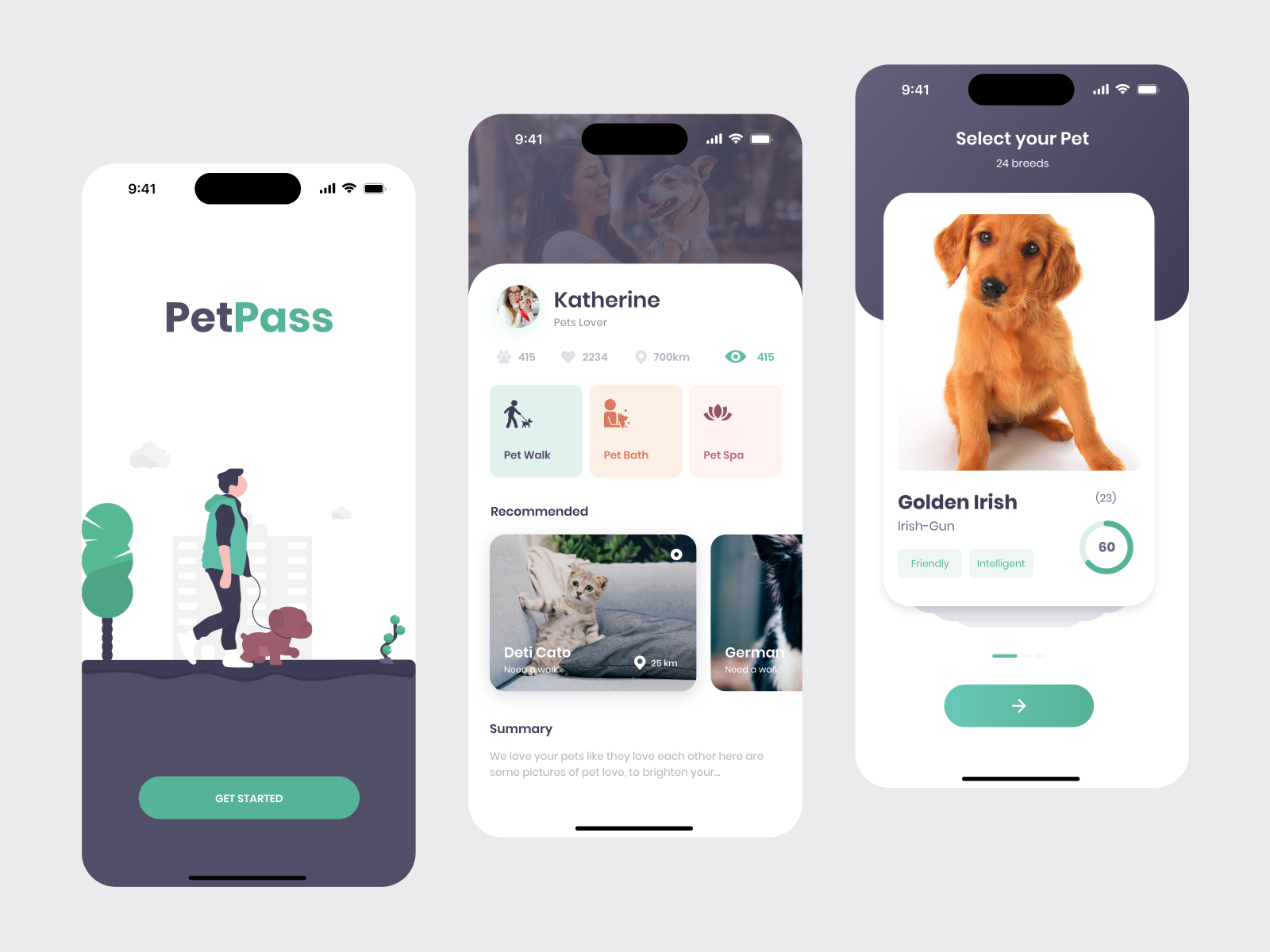 Petpass - Pets Care App by uixdesignacademy on Dribbble