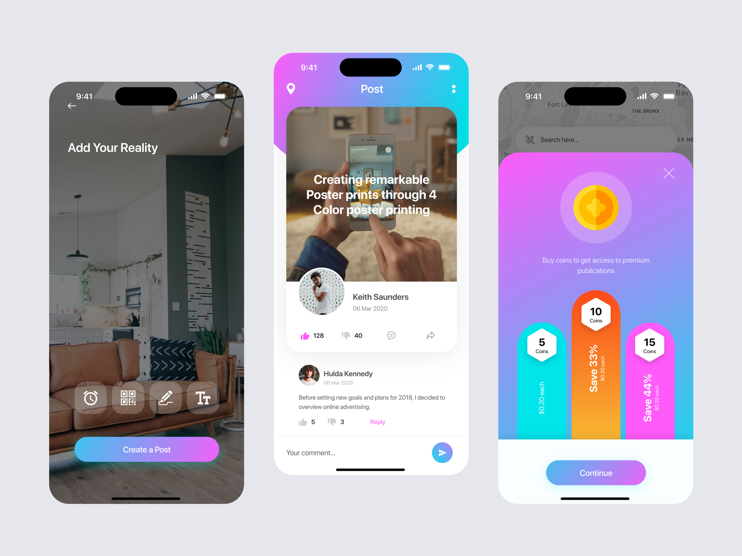 Social Network - Mobile App by uixdesignacademy on Dribbble