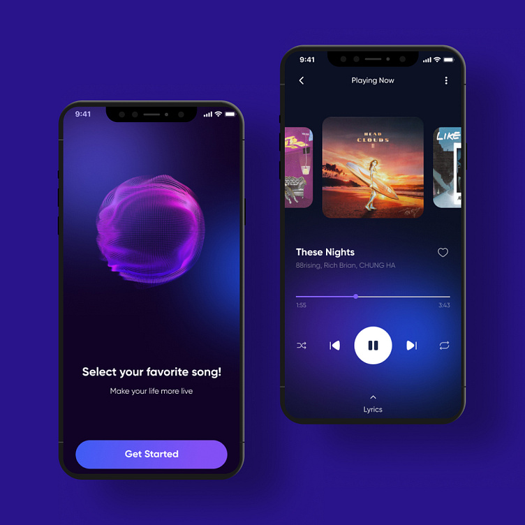 Music Player App by Adina on Dribbble
