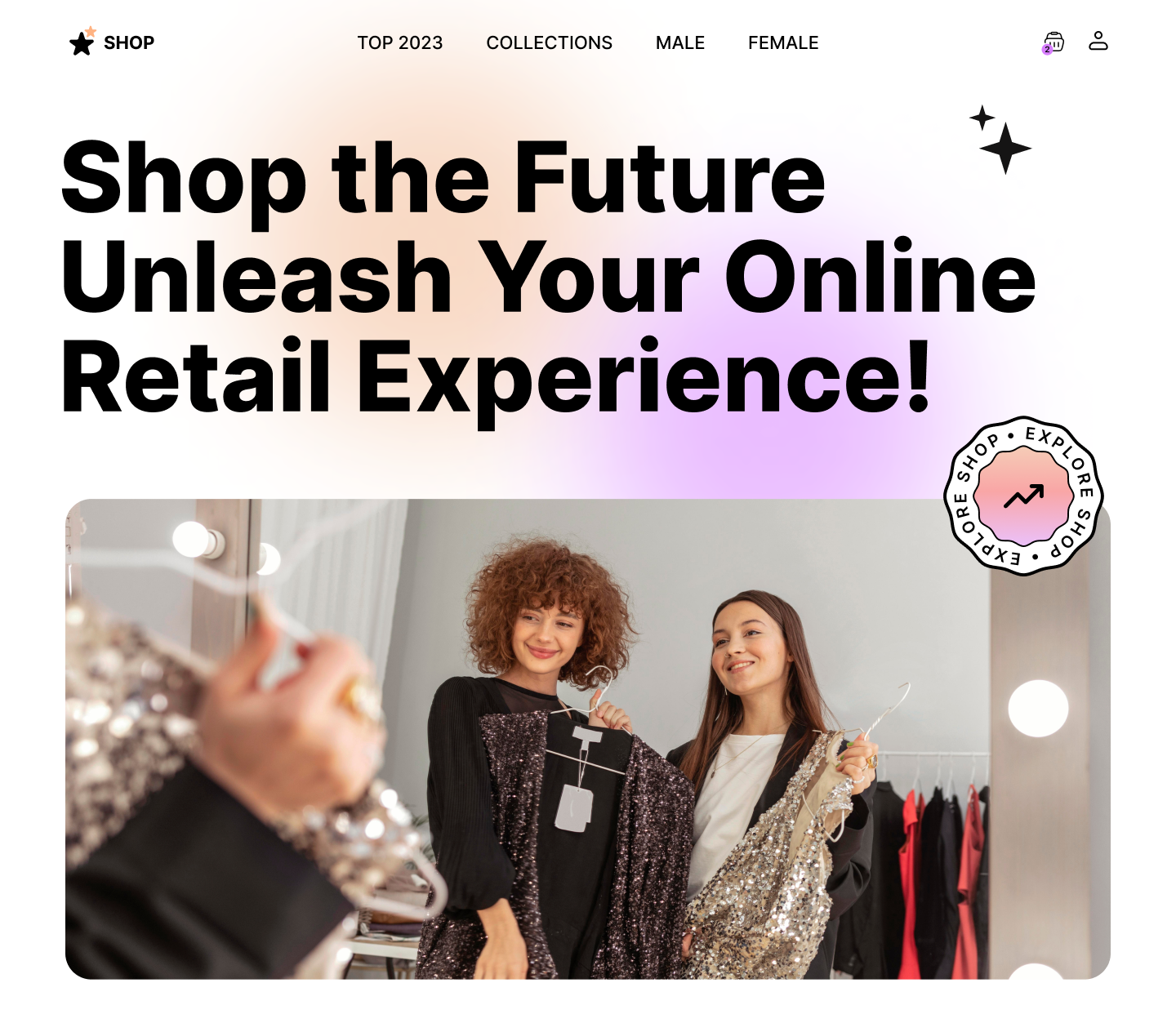 E-commerce, Clothing shop landing page by Somon Ahmed on Dribbble