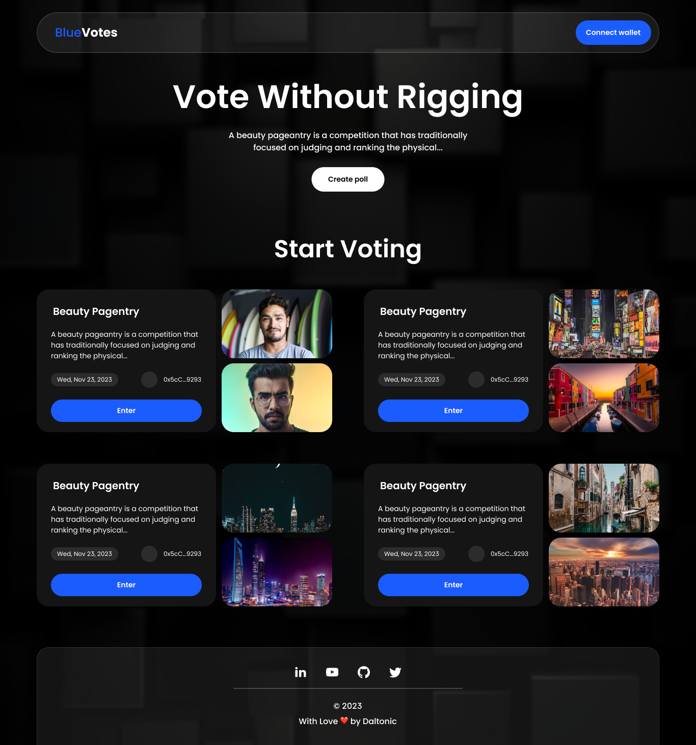 Decentralized Voting/Polling Website by Oserefemhen Ativie on Dribbble