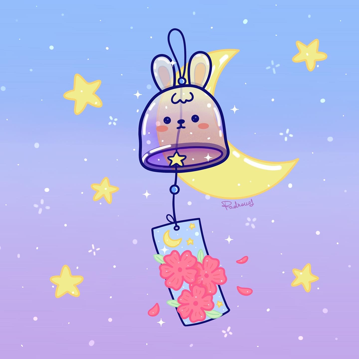 Cute wind chime by Elena on Dribbble