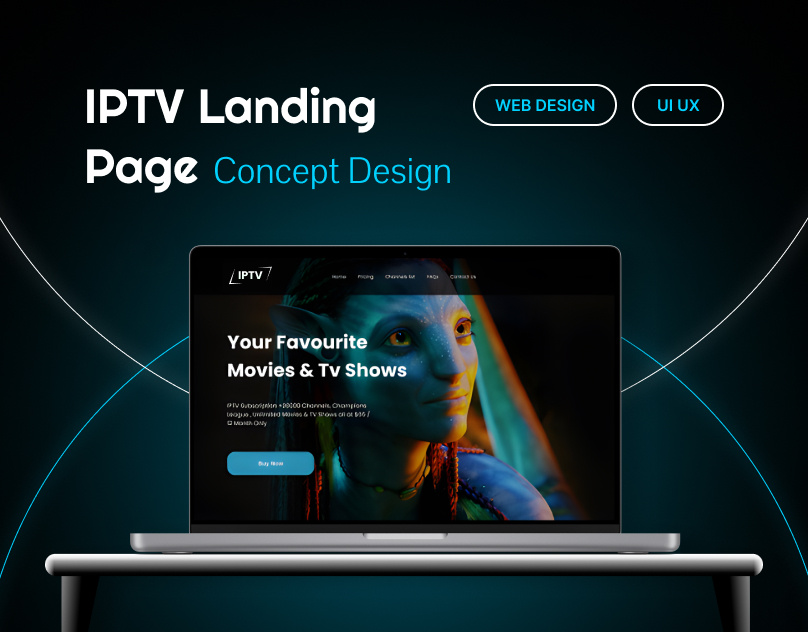 Iptv Landing Page designs, themes, templates and downloadable graphic ...