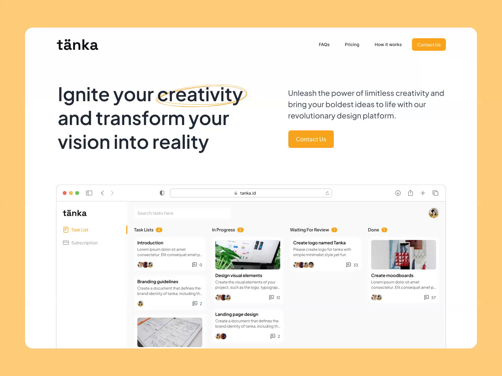 Tanka website design homepage by Denny Pratama on Dribbble
