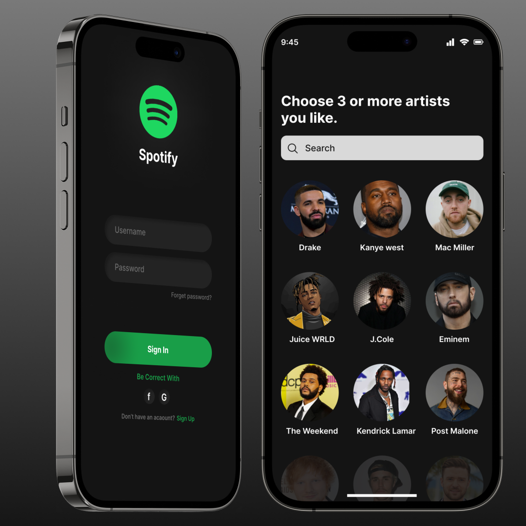 Spotify music app design by Aun Khan on Dribbble Spotify music app design by Aun Khan on Dribbble