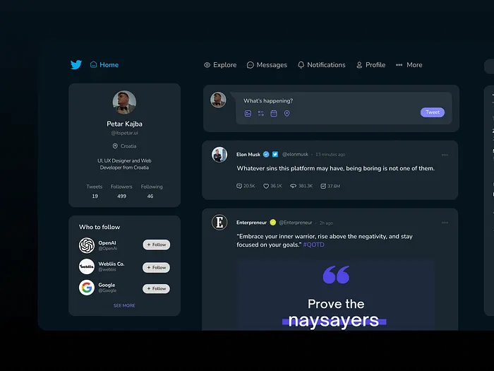 Twitter UI designs, themes, templates and downloadable graphic elements ...