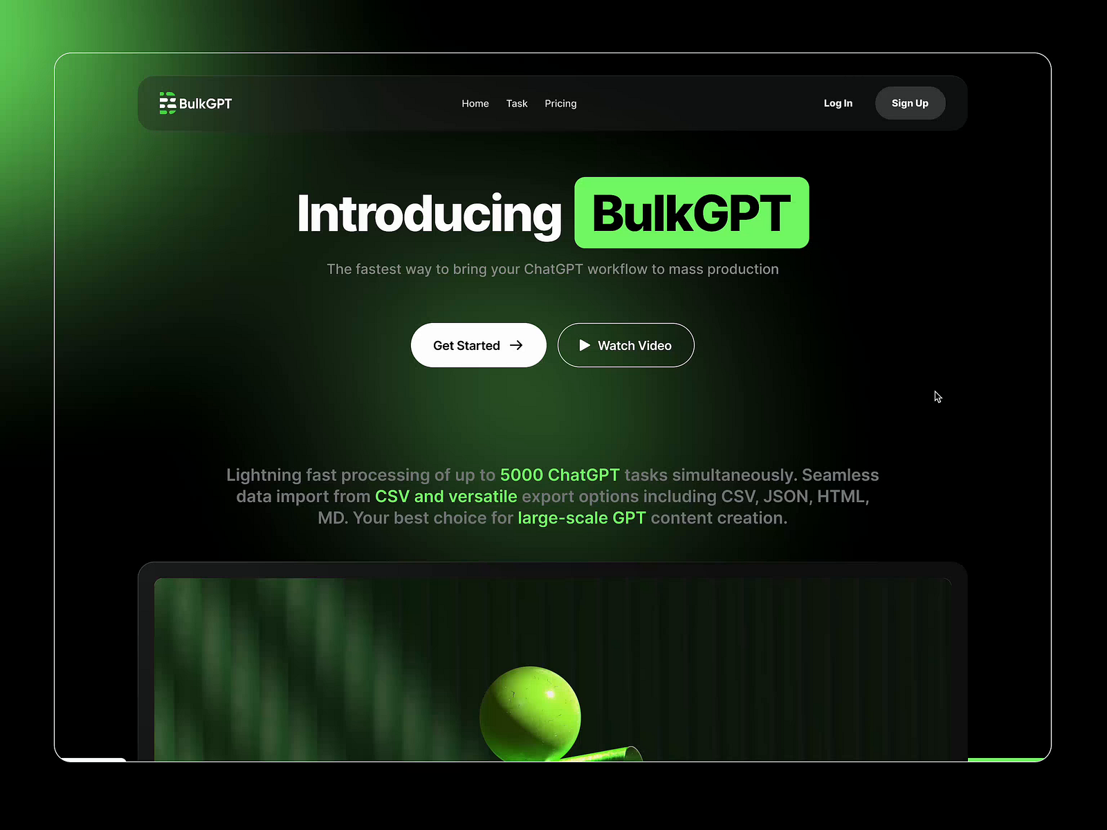 BulkGPT AI Landingpage by Jim ØDStudio on Dribbble