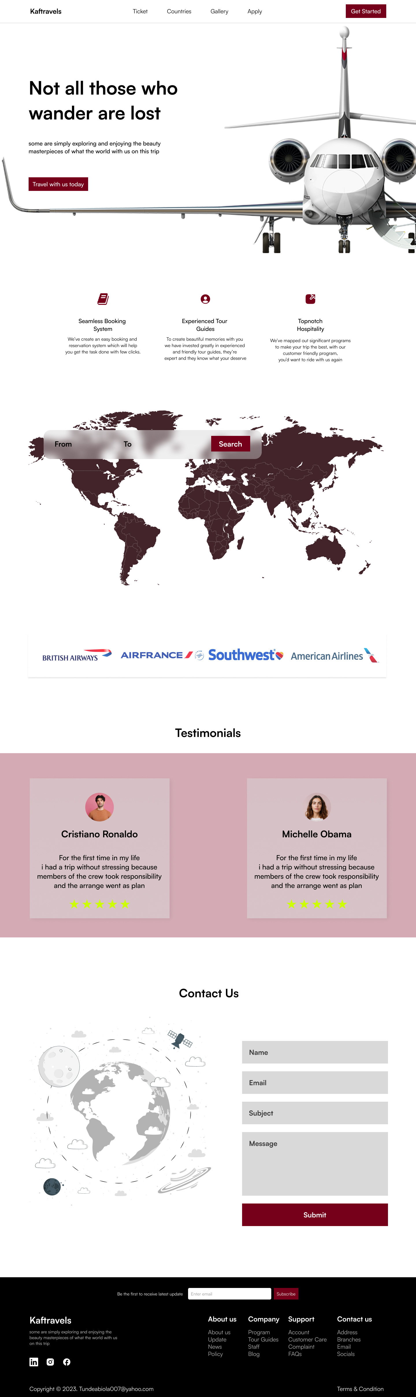 Flight Ticket Booking Website Ui Design by Abiola Babatunde on Dribbble