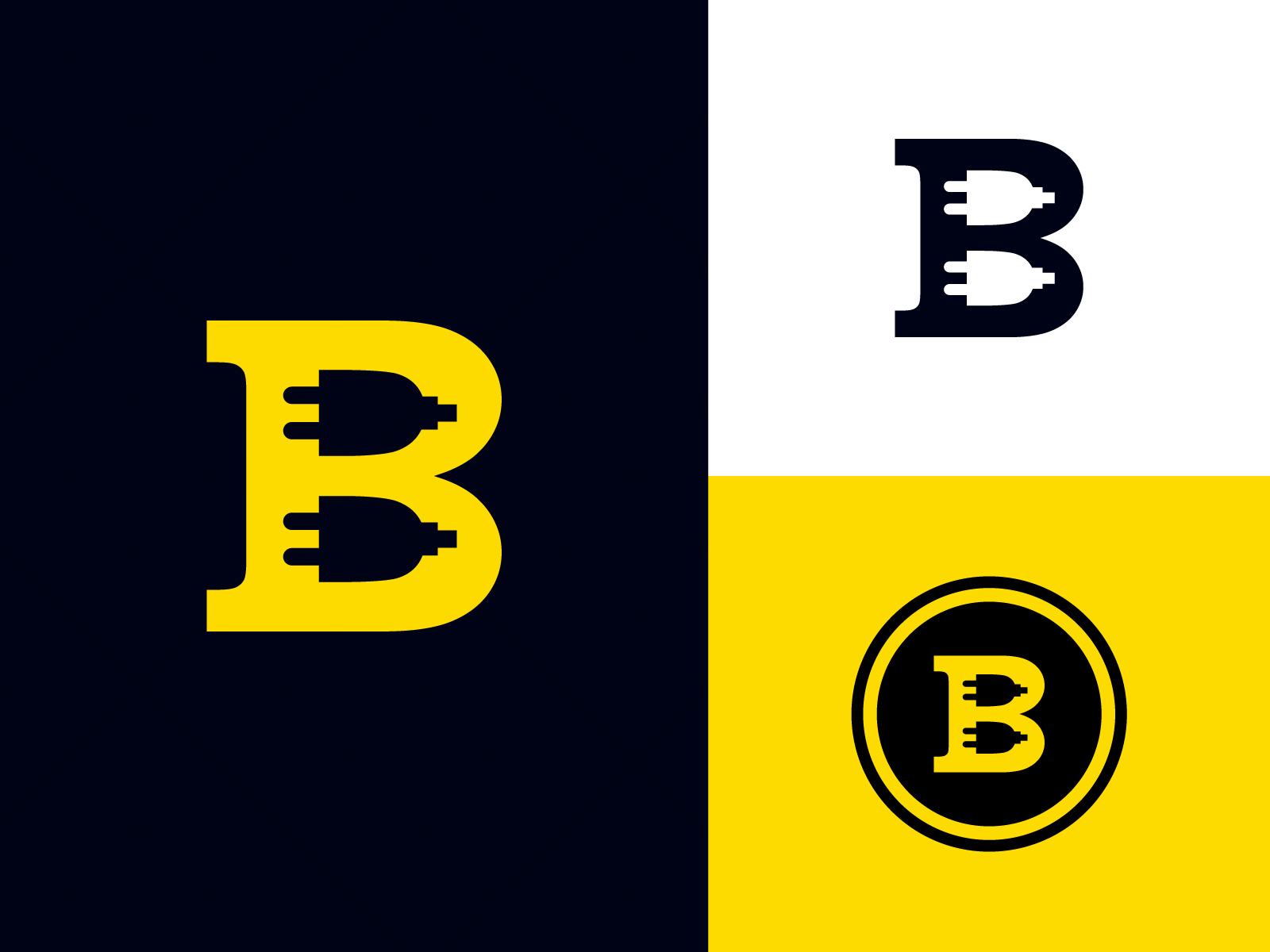 Letter B Electric Logo by Sabuj Ali on Dribbble