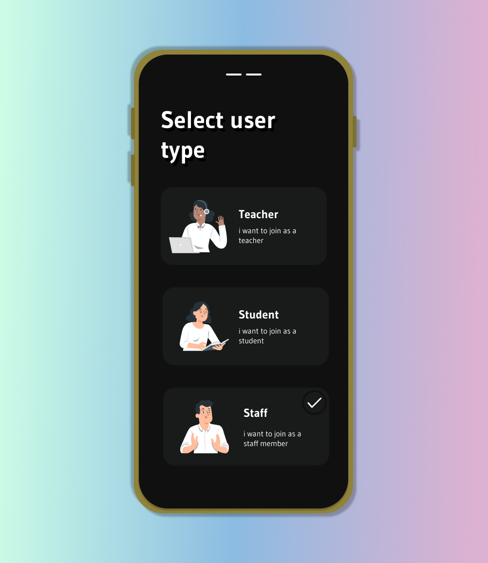 Daily Ui Challenge 023 Select User Type Design By Waqas Khanlla On Dribbble