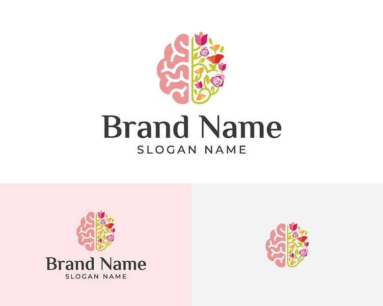 Brain Flower Logo by Choir_96 on Dribbble