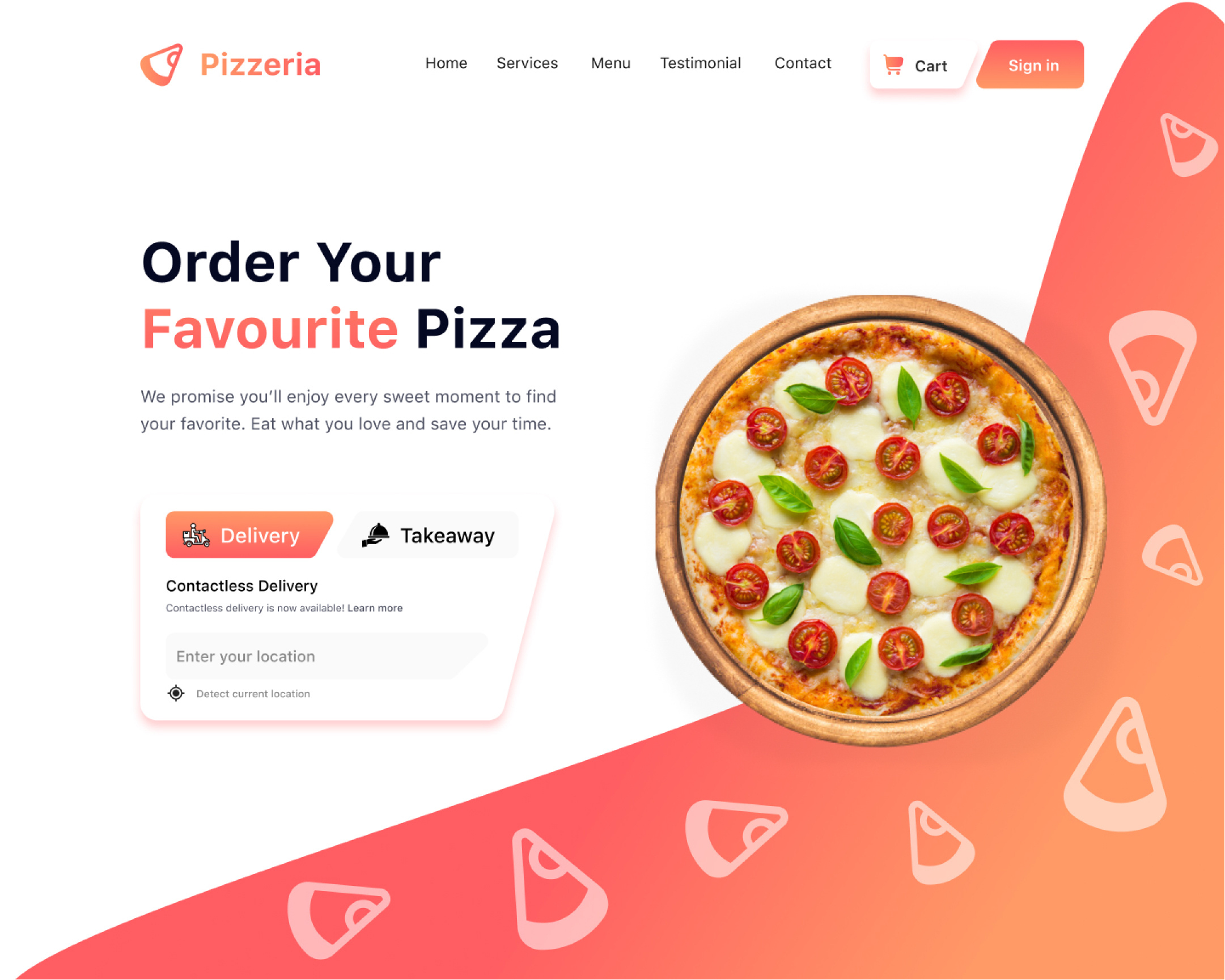 Pizza Landing Page Design by Anglara Digital Solutions on Dribbble