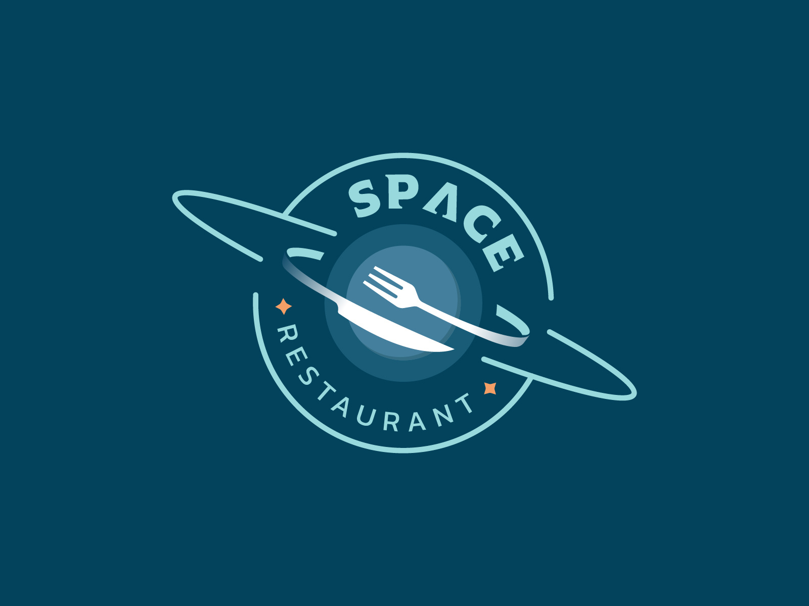Space - Restaurant Logo by DAINOGO on Dribbble