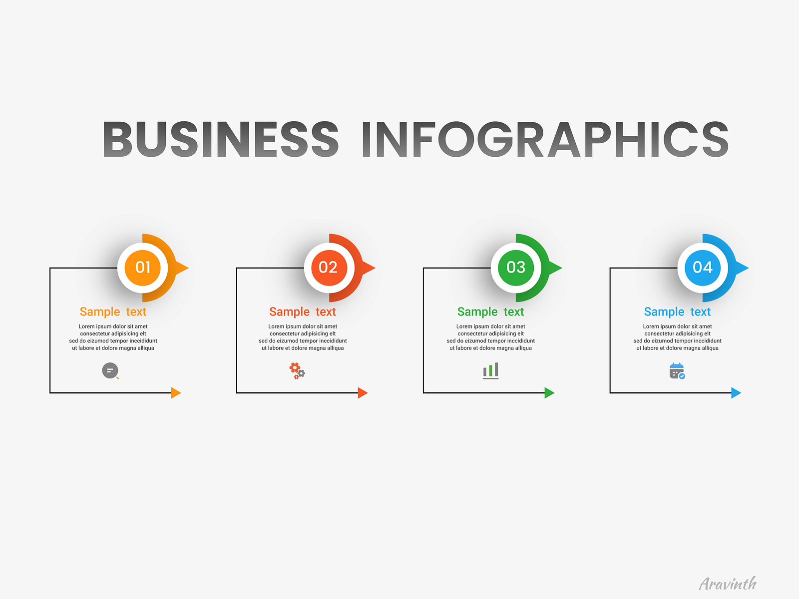 Business Infographics by Aravinth K on Dribbble