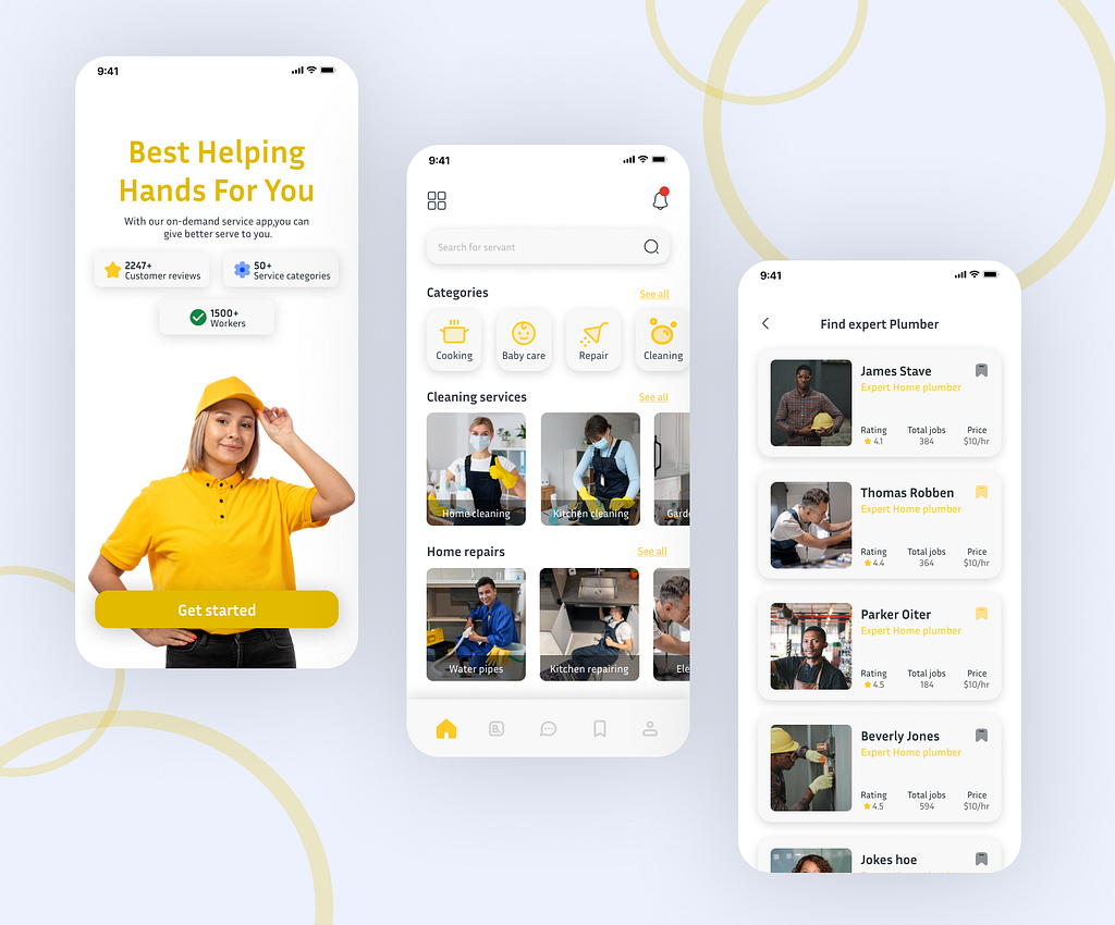 App screens|UI Design by Quratulain Rafiq on Dribbble