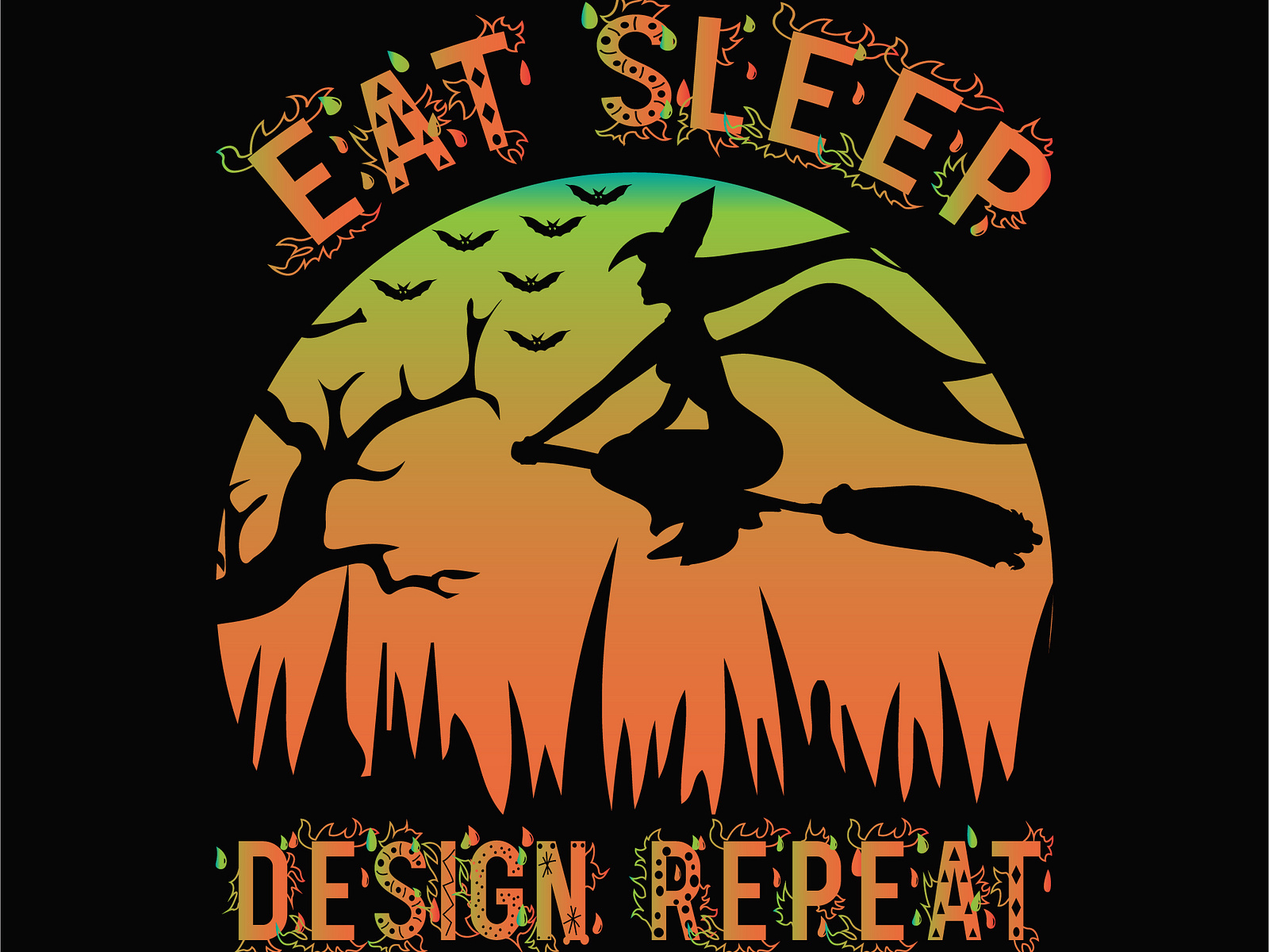 Eat sleep design repeat 8 by Mishu Miya on Dribbble