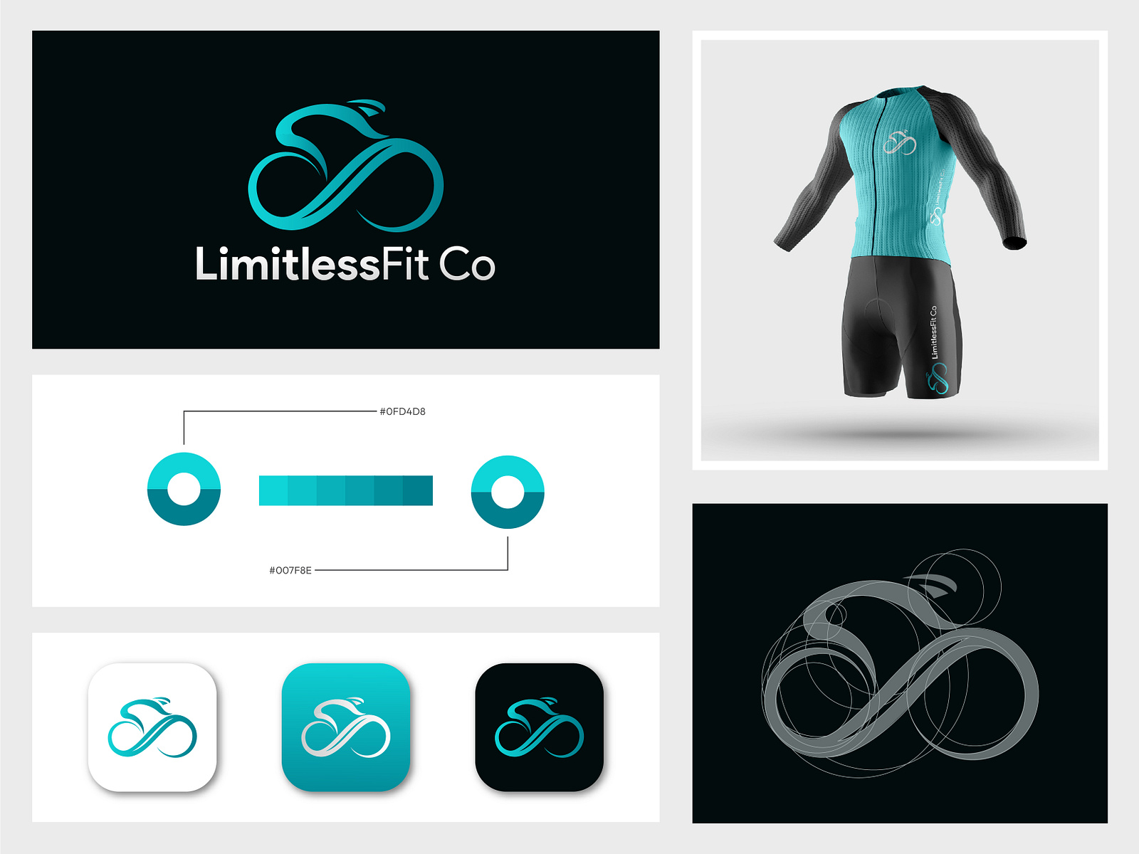 Limitless Fit Logo Design by Mostafijur Rahman on Dribbble