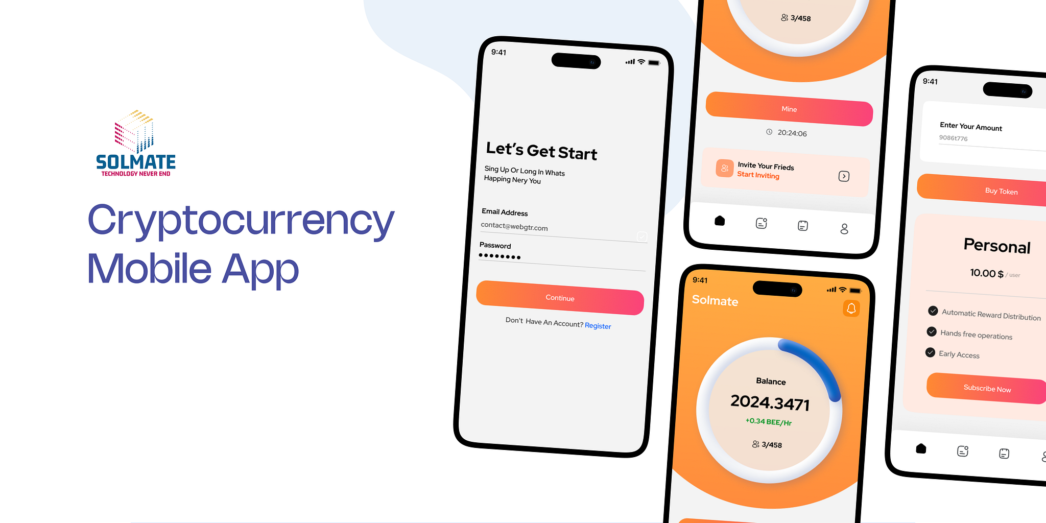 Cryptocurrency Mobile App By Webgtr On Dribbble
