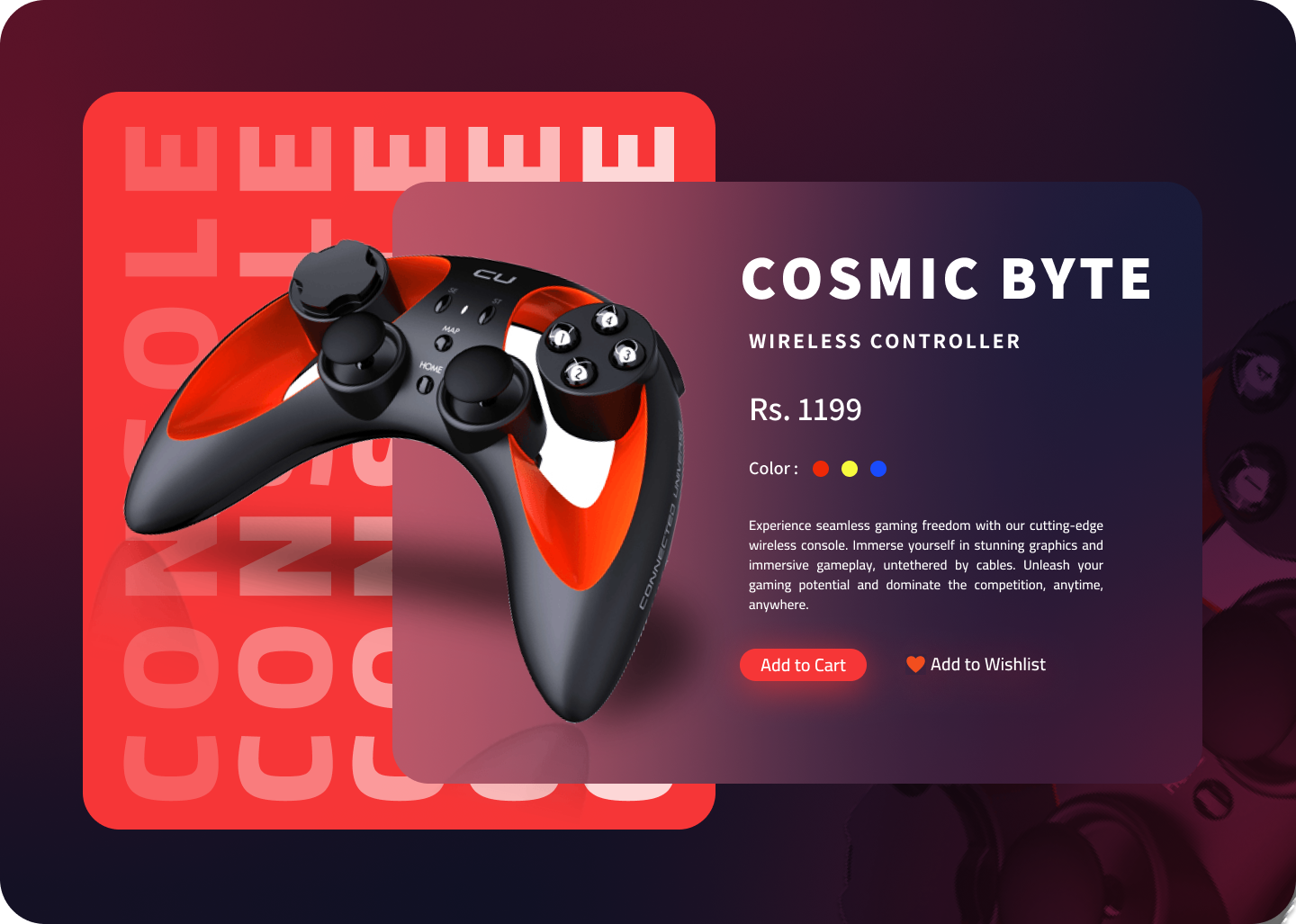 Gaming Console UI Design by Kavita Mirchonia on Dribbble