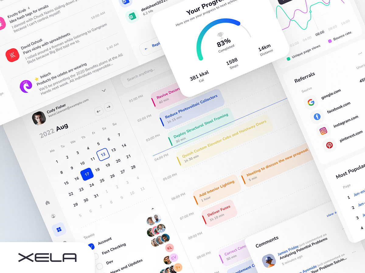 Xela Design System - mobile & desktop templates by Alexander.G for ...