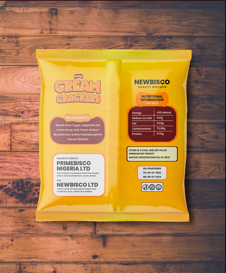 Kemps' Cream Crackers Package redesign by CHINONSO on Dribbble