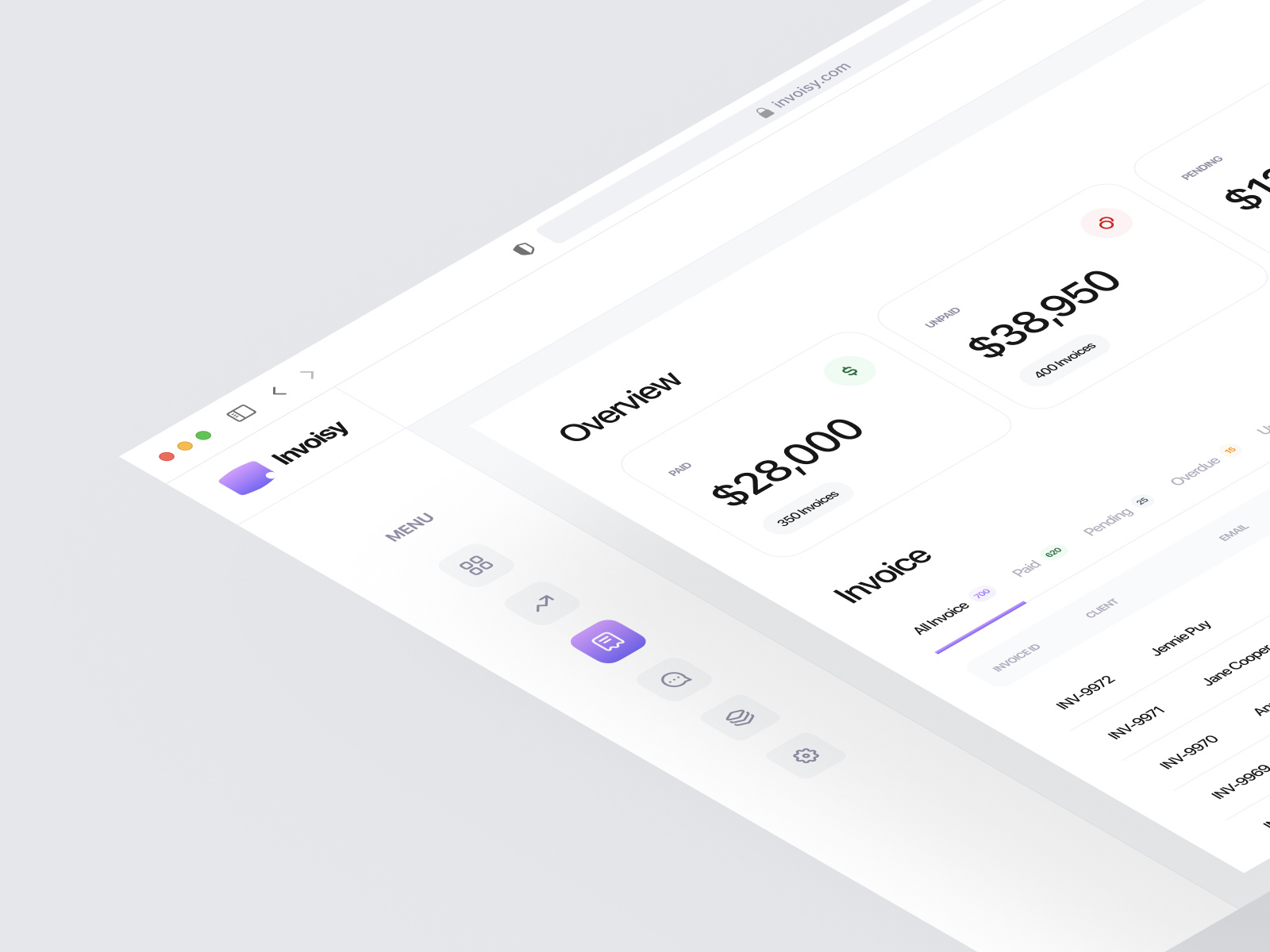 Invoisy - Invoice Dashboard by Akmal⚡ for Pickolab Studio on Dribbble