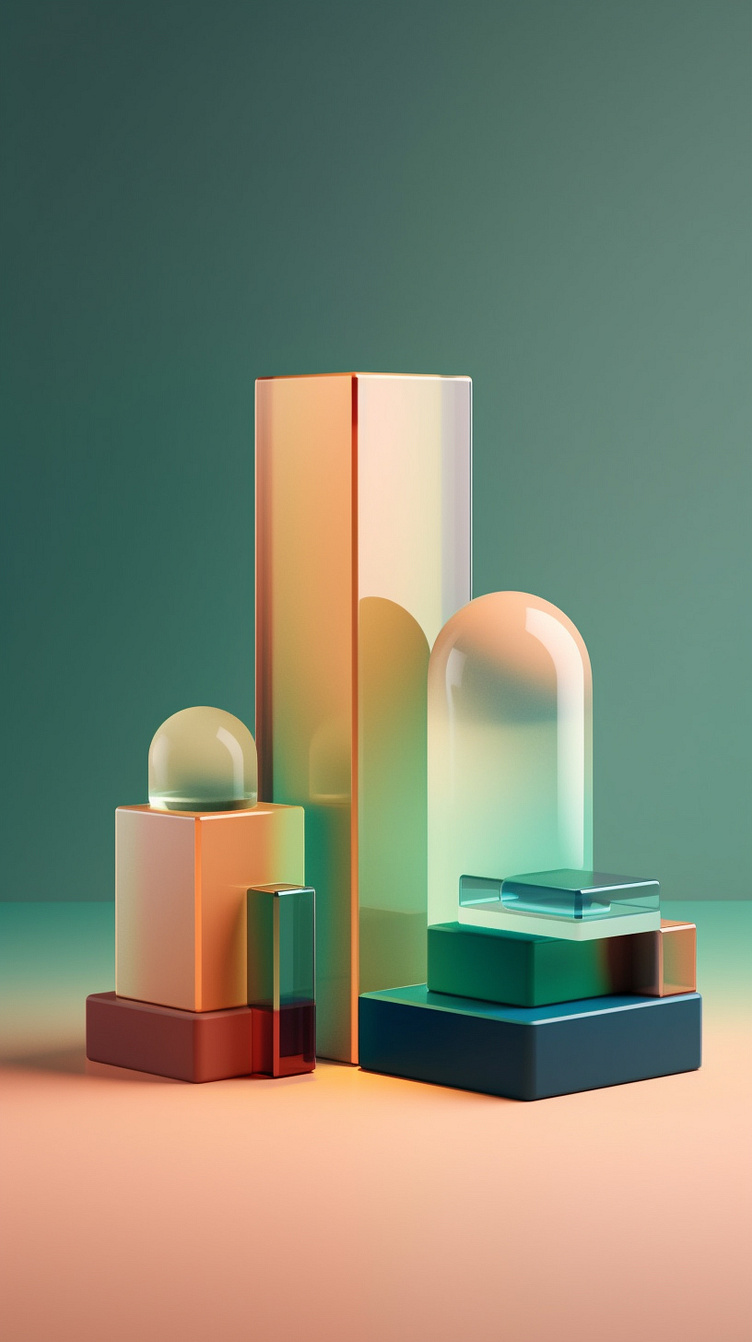 Colorful Geometric Glass by ArtKey on Dribbble