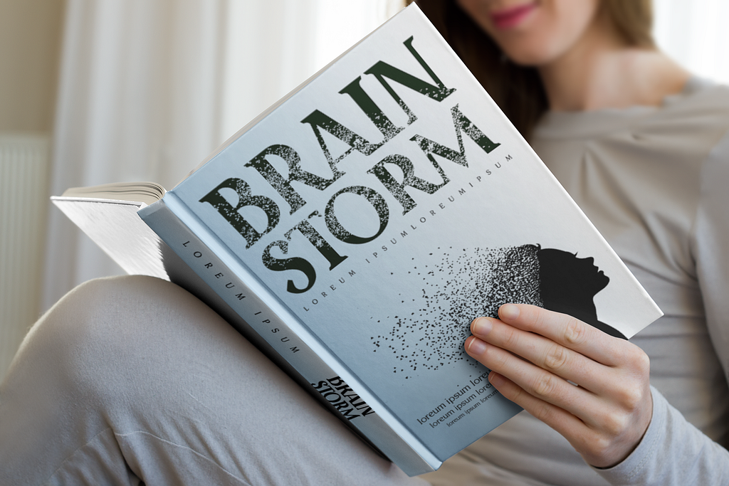 Brain storm book cover design by sharmin_designs on Dribbble