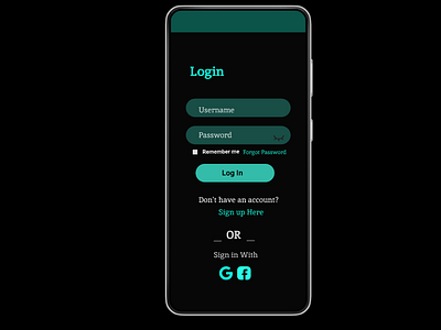 Daily Ui challenge #1 Promt: Login Page by Maryam Amin on Dribbble