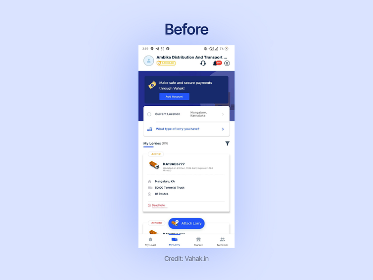 Redesigning the Lorry Interface in Vahak App: A UI/UX Case Study by ...