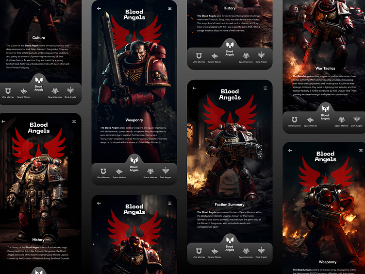 Warhammer 40k Adeptus Tutorum Learning App Ui And Art Direction By Billy Boman On Dribbble