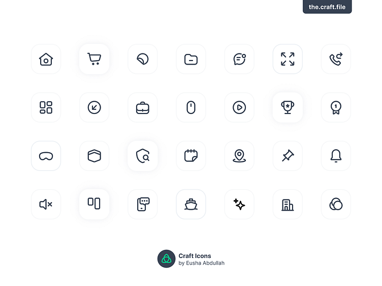 Craft Icons by Eusha on Dribbble