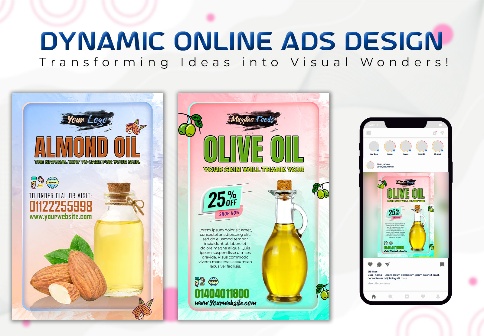 Dynamic Ads Design by Toru Khan on Dribbble