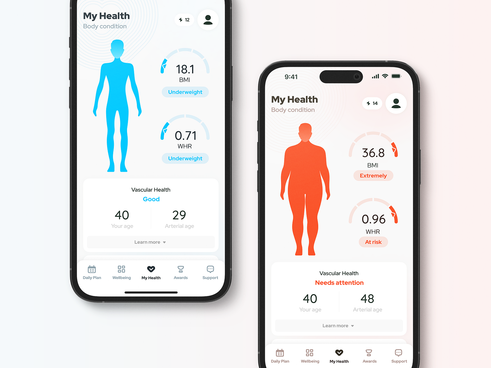 Body Condition Screen by Alex Borsuk on Dribbble