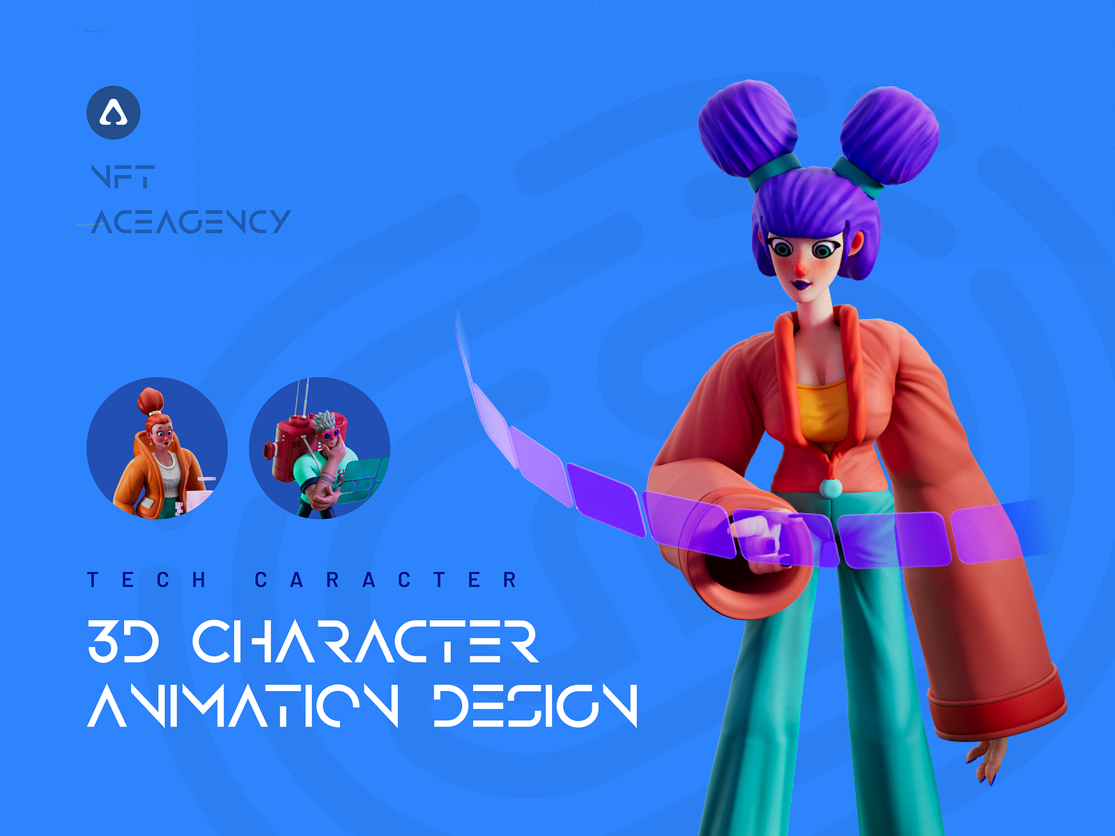3d Character Animation Design By Amir Baqian For Ace Design On Dribbble 