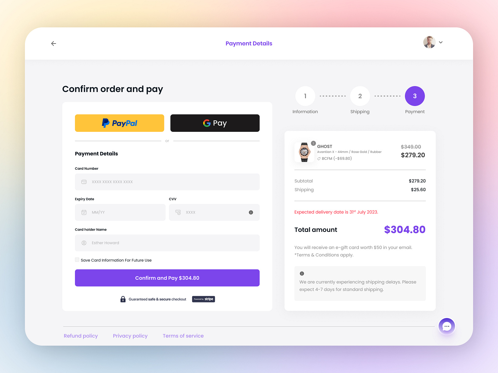 E-Commerce Checkout Page by Osama Ali on Dribbble