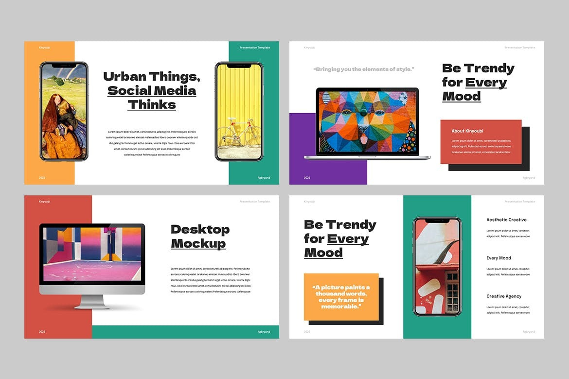 Kinyoubi - Creative Sticker Powerpoint Template by Deck Genius on Dribbble