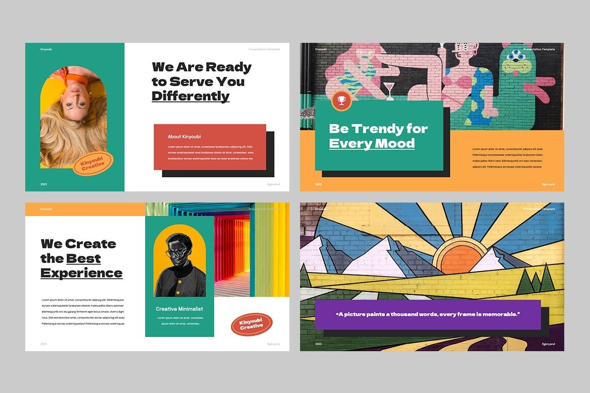 Kinyoubi - Creative Sticker Powerpoint Template by TMP on Dribbble