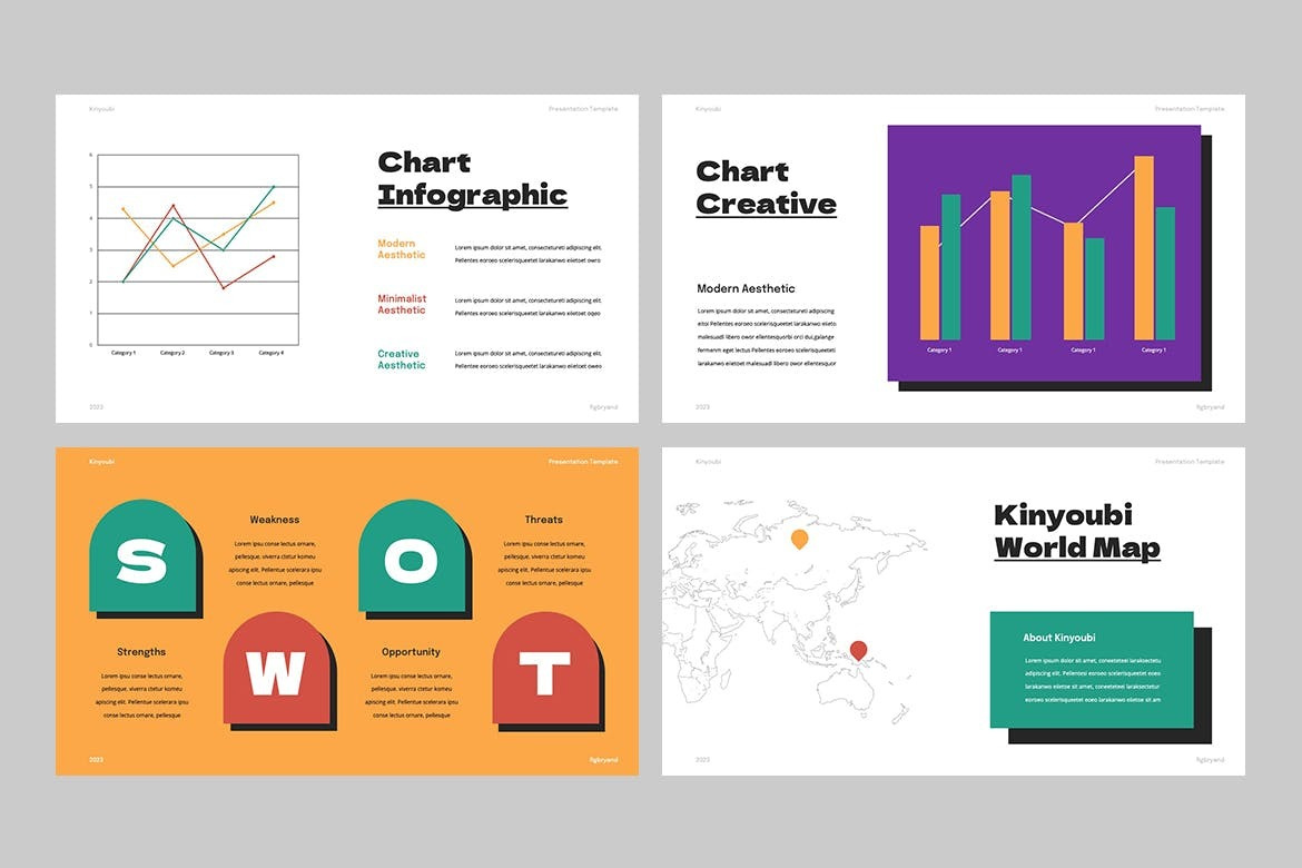 Kinyoubi - Creative Sticker Powerpoint Template by Deck Genius on Dribbble